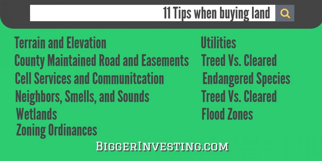 11 Tips When Buying Land - Bigger Investing
